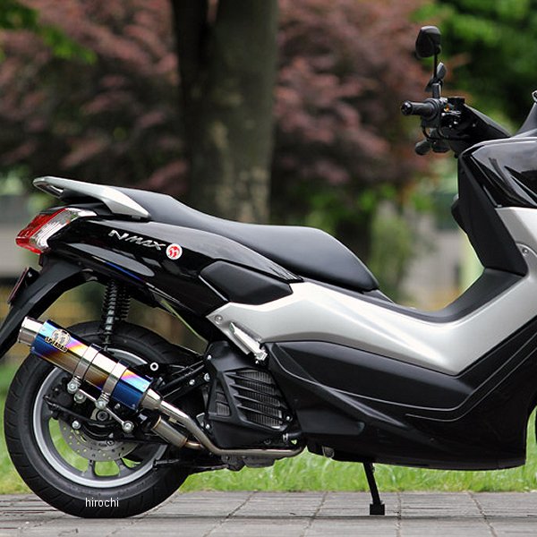 SP忠男 フルエキゾースト パワーボックスフル R16以降 N-MAX (EBJ-SE86J)カラー：チタンブルー【素材】・エキパイ:軽量ステンレス・サイレンサー:チタン近接排気音量：82dB加速排気音量：76dBドレンボルト：○オイルフィ...