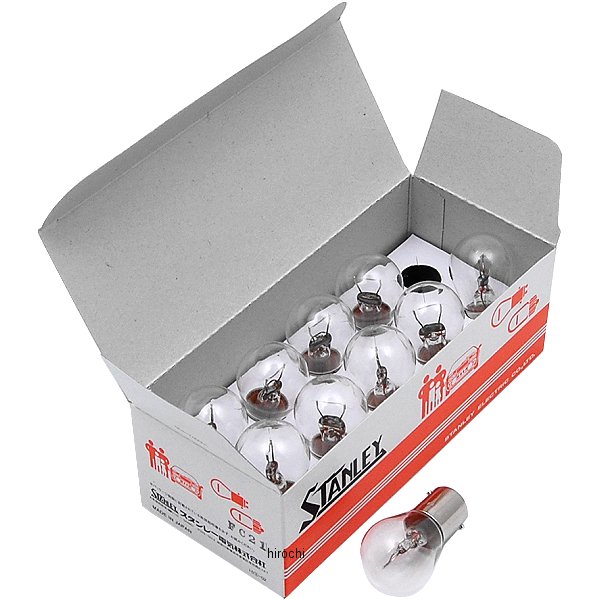 スタンレー STANLEY バルブ色:クリア定格電圧:12V15W形状:S25口金:BA15sタイプ:シングル球数量:10個入りA4573楽天 JP店