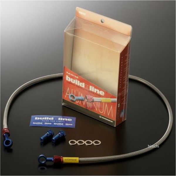 グッドリッジ ビルドアライン フロント ブレーキホースキット13年-15年 ホンダ グロムホース色:クリアホース素材:ステンレスメッシュフィッティング素材:アルミ取り回し:Sダイレクトフルード:なしブレーキホース本体のほか各車両への装着に必...