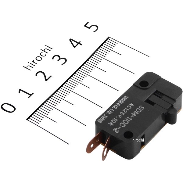●型式:SDM-110C●定格:10A 125V AC●回路:プッシュON●取付サイズ:22.2×10.3mm●重量:3gレバーなし000012038668　