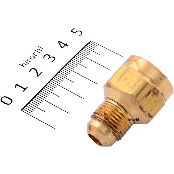 メスねじ(フレアー)：1/2"オスねじ(フレアー)：3/8"材質：真鍮入数：1個銅パッキン付き000012013295　