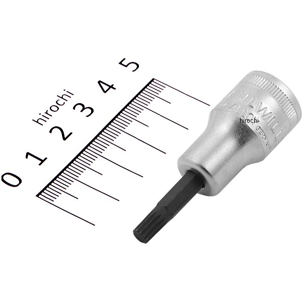 スタビレー 3/8インチsq トリスクウェアソケット (XZN) M5頑丈な圧入式の3/8"SQトリプルスクエア(三重四角)ビットソケット(XZN)。サイズ：M5全長(L1)：52mm軸長(L2)：20mmソケット部外径(d)：17.8先端...