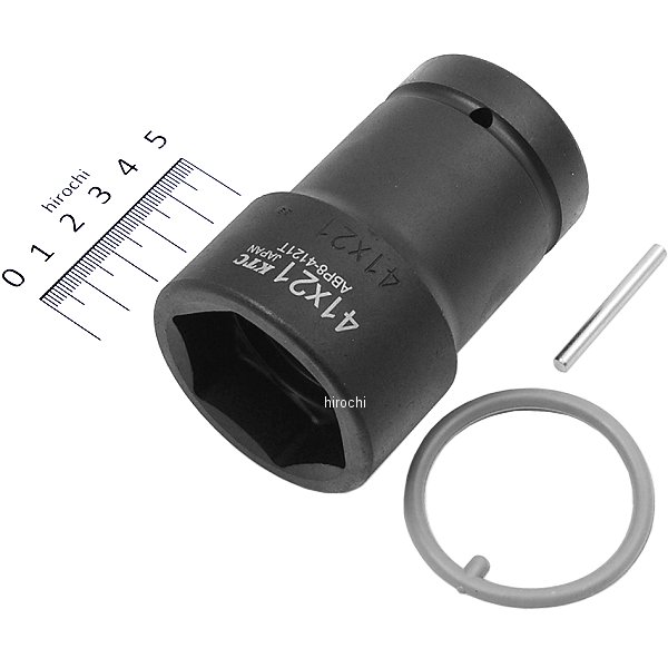 25.4sq インパクトレンチ用ホイールナットコンビソケット(薄肉) 41mm/21mmアウタナットとインナナット締緩作業に、1個のレンチで作業できる省力工具です。薄肉タイプで、ホイールハブとホイールナットのクリアランスの少ない車種にも有効...