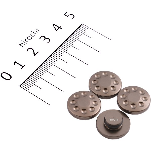 ポッシュ POSH キャップボルトカバーM10用カラー:チタン4個入り000821-11楽天 JP店　