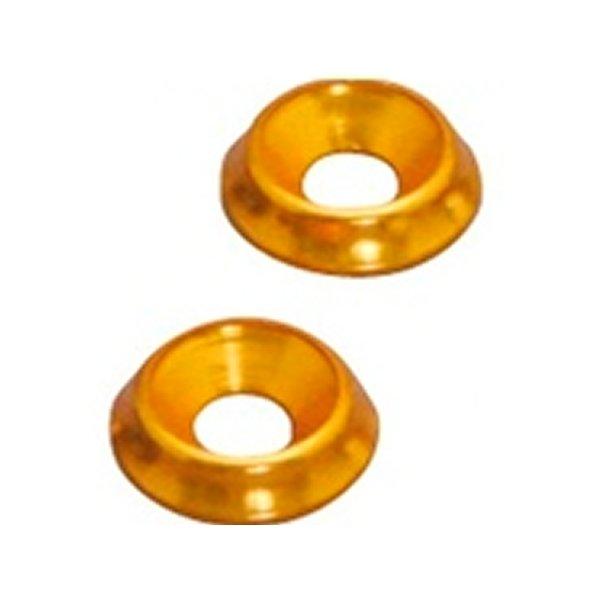 ポッシュ POSH キャップボルトホルダー (2個/1セット) M10用 24Kメッキ サイズ:M10用ジュラルミン削り出し、アルマイト仕上げ。カラー:24Kメッキ キャップボルト専用デコレーションワッシャ、カウル取付き時などにご使用下さい...
