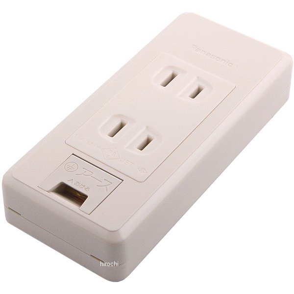 ●定格容量:15A 125V（フル端子）●差込口数:2個●サイズ:55(W)×23(D)×123(H)mm●適用電線:φ1.6mm、φ2mm露出アースターミナル付2P 速結端子送りなし000012258085　