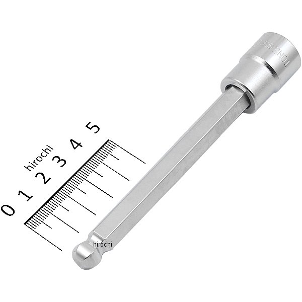 ロングボールポイントヘキサゴンソケット 対辺 10mm 長さ 125mm 差込角 9.5mm (3/8インチ) 3BH-10L楽天 JP店