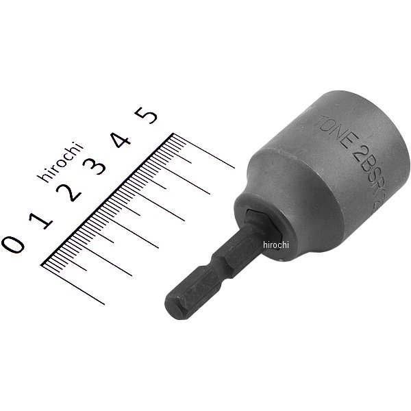 充電式電動ドリル用 全ねじソケット 全ネジ3/8(Φ9.5) 長さ 66mm ビット 二面幅 6.35mm (1/4インチ) 2BSR-12B楽天 JP店