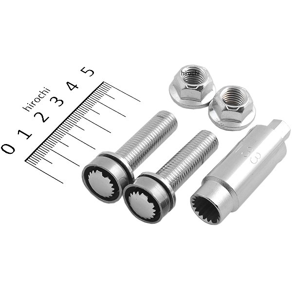 ボディガード ボルトタイプです。汎用品M10x35LxP1.252個セットスチール製クロームメッキ仕上げ504-0501400楽天 JP店　