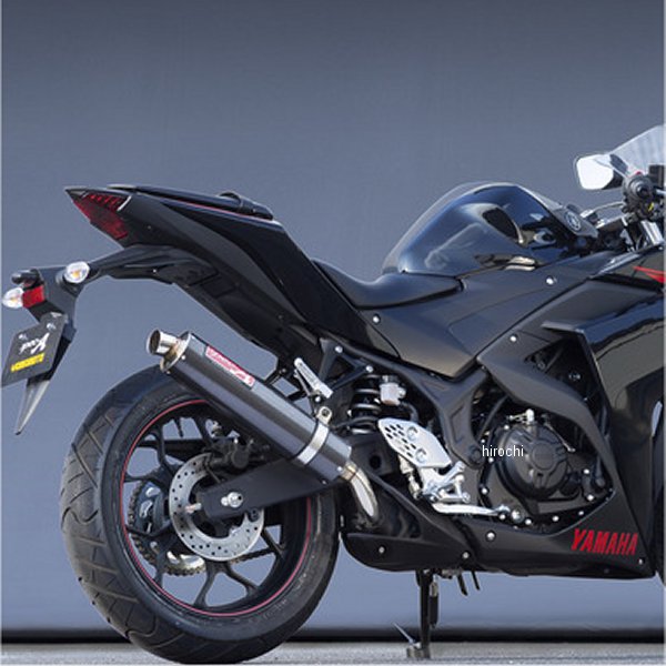 ヤマモトレーシング スリップオンマフラー15年-17年 ヤマハ YZF-R25サイレンサー:カーボン(98mm×416mm)音量:90dbタンデム:○ドレインボルト:○オイルエレメント:○認証制度適合(国内仕様に限る)JMCAプレート付き2...