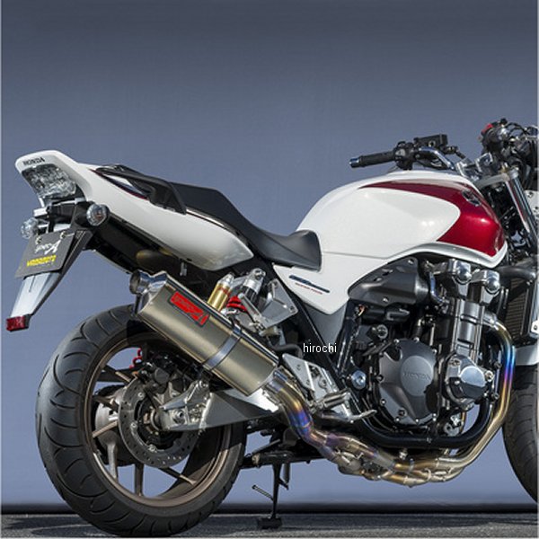 ヤマモトレーシング フルエキゾーストマフラー14年-17年 ホンダ CB1300スーパーフォア ABSエキパイ:チタンサイレンサー:チタン(三角形×400mm) 陽極酸化によりゴールドに発色音量:92dbタンデム:○ドレインボルト:○オイル...