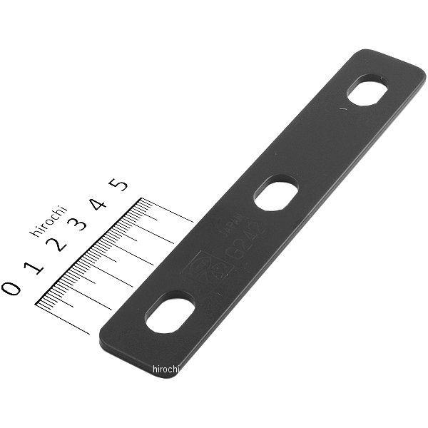 エーモン 取付金具(黒)・サイズ 厚さ3mm 25×148mm 穴径10mm・カチオン電着塗装G242楽天 JP店　