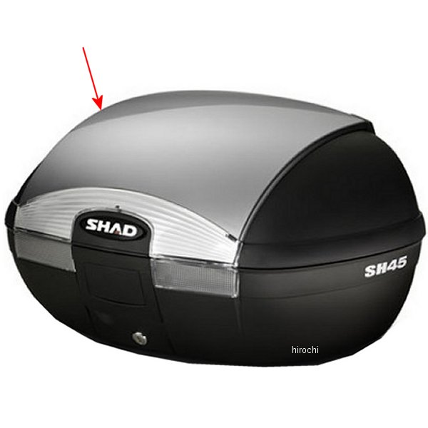 シャッド SHAD SH45専用カラーパネルカラー:シルバー対応モデル:SH45(品番:D0B45100)商品はカラーパネルのみとなります。カラーパネルの取付にはリアボックス本体に穴をあけていただき付属のビスで固定してください。D1B45E...