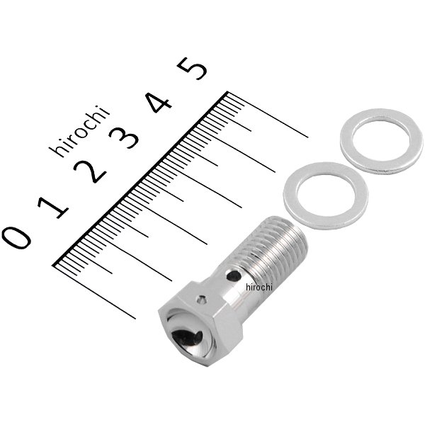 アクティブ ACTIVE バンジョーボルトボルトピッチ:P1.25シングルカラー:メッキ材質:アルミ付属:クラッシュワッシャー 2枚入りバンジョーアダプターの固定に使用するボルト。ボルトピッチをご確認の上、お選びください。14992519楽...