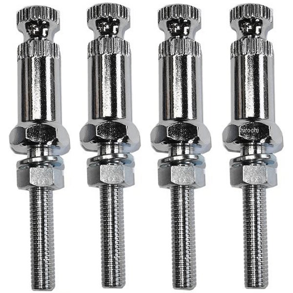 シージーシー CGC ウインカー取付ボルトカラー:メッキサイズ:M8x46数量:4本入り【ウインカー取付ボルト特徴】ダブルコード使用の際は、ギボシ付コードがボルト内を貫通出来ませんのでギボシ無しで貫通させて下さい。【シージーシーとは】カー用...
