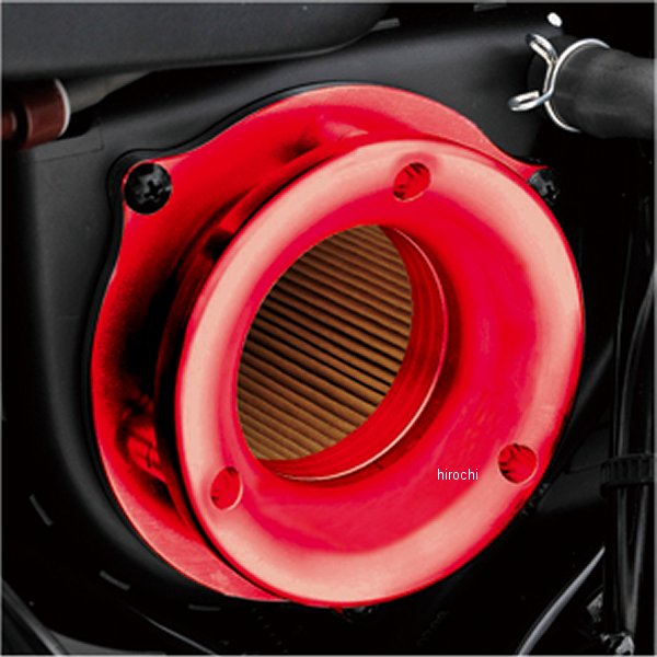 ヤマモトレーシング エアクリーナーファンネル03年-14年 CB1300SF、CB1300SBカラー:レッドアルマイト00012-29