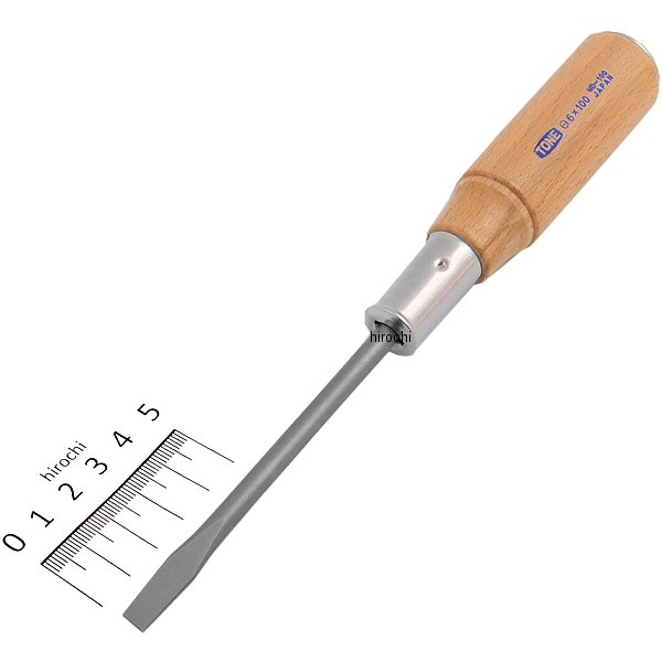 貫通ドライバー (木柄) (-) 0.9x6.0 長さ 100mm MD-100楽天 JP店