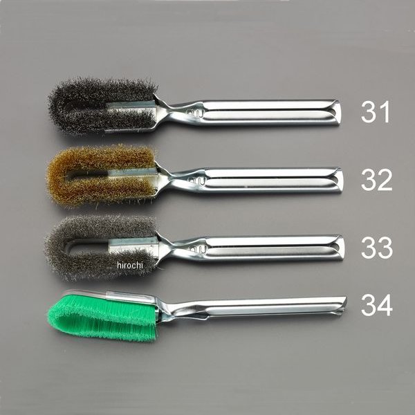 ブラシ材質：スチールブラシサイズ：40×85mm毛丈：17mm線径：0.2mm全長：225mm行：2行ハンドルが太いので長時間の作業でも疲れません。EA109GH-31楽天 JP店　