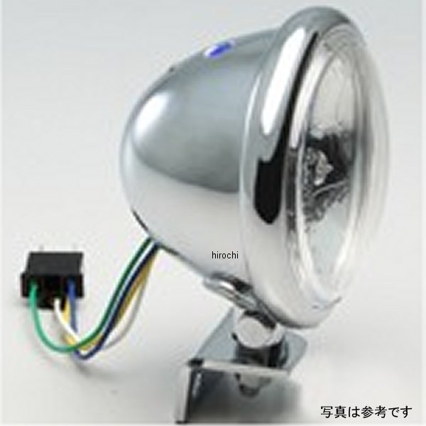 ハリケーン 4.5マルチリフレクターヘッドライトキット CL88年-96年 ヤマハ ビラーゴ25087年-95年 ヤマハ ビラーゴ400対応バルブ:PH7 12V35/35Wハロゲン(H4カプラ付き)レンズ:クリア仕上げ:スチール製クローム...