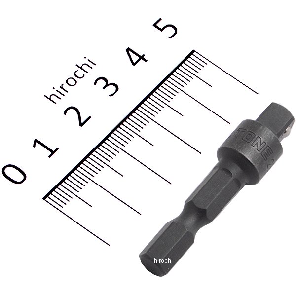 充電式電動ドリル用 ソケットアダプター 差込角 6.35mm (1/4インチ)用 長さ 46mm ビット 二面幅 6.35mm (1/4インチ) インパクト 振動ドリル 使用不可2BSA-08楽天 JP店