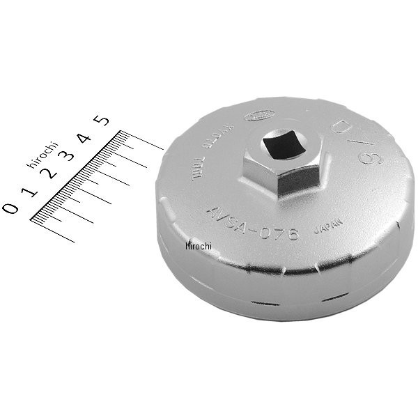 AVSA-076 KTC 京都機械工具 輸入車用カップ型オイルフィルタレンチ 呼び76 外径82 15角サイズ： 呼び76 外径82 15角GMサターンフォードka リンカーンSL モンデオV6ローバーミニM/T 100系 200、400D...