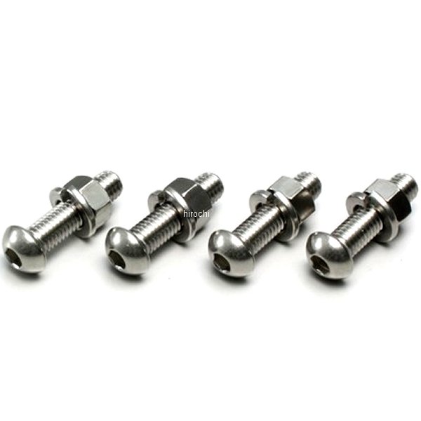 ハリケーン M8 ステンレス ボタンボルトサイズ:M8×L30×P1.25数量:4本入り付属:ナット/スプリングワッシャ材質:ステンレス標準締め付けトルク:22N、m（2.2kgf、m）HN3830S楽天 JP店