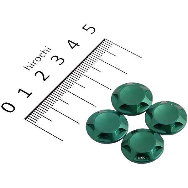 ポッシュ NASAタイプキャップボルトカバーM10用カラー：ダークグリーン001821-08楽天 JP店　