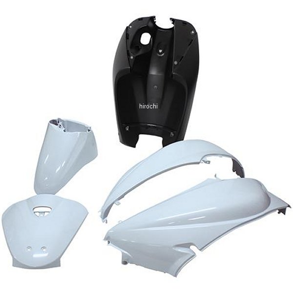 エナジープライス 外装5点セットホンダ トゥデイTODAY FI(AF67)カラー:ホワイト(レッグシールドはブラックとなります。)材質:ABS樹脂(レッグシールドは、PPポリプロピレン)セット内容:フロントパネル、レッグシールド（ブラック...