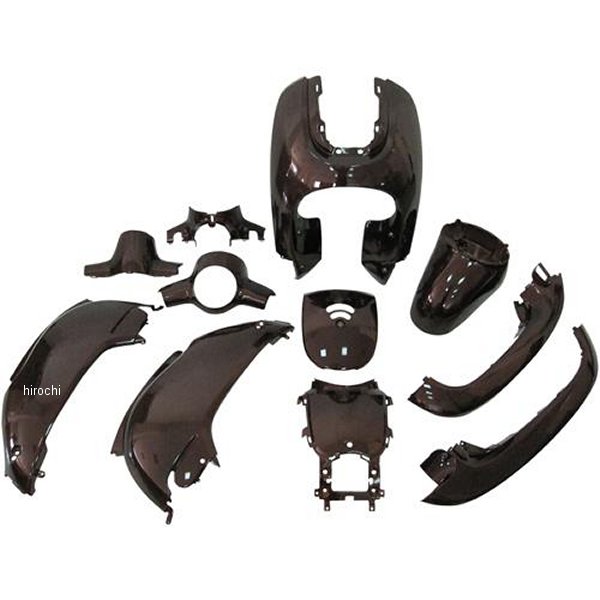エナジープライス 外装11点セットホンダ ジョルノ(AF70)カラー:ブラウン材質:ABS樹脂(耐久性が良い)セット内容フロントフェンダー、サイドカバー左右、サイドモール左右、レッグシールド、フロントパネル、ハンドルカバーアッパー、ハンドル...