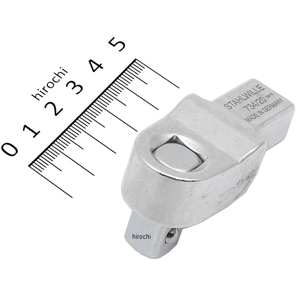 734/20 スタビレー STAHLWILLE トルクレンチ差替ヘッドです。差込角：1/2"SQジョイントサイズ：14x18mmヘッド部幅：30mmヘッド部厚み：18mm質量：203gトルクレンチ用のスクエアドライブ差し替えヘッド。※ラチェ...