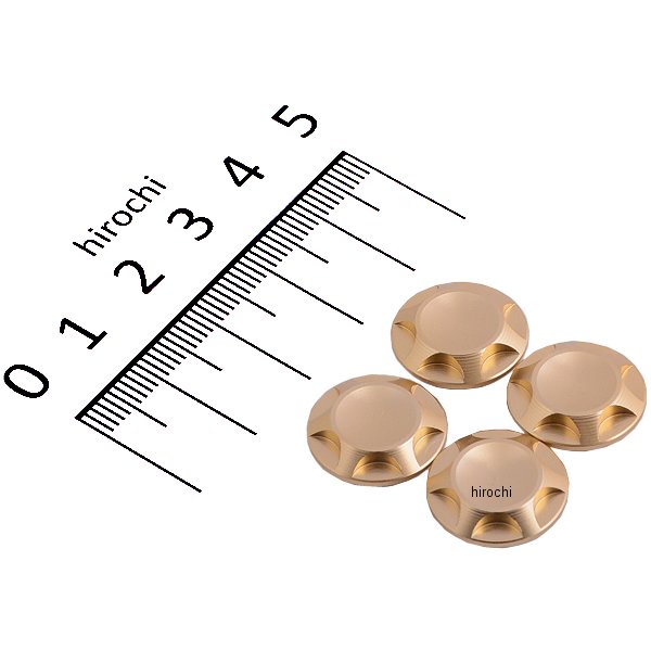 ポッシュ NASAタイプキャップボルトカバーM10用カラー：シャンパンゴールド001821-12楽天 JP店　
