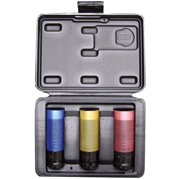 23391 シグネット SIGNET 1/2DR ホイルナット用インパクトソケット3本セット・17・19・21mm・1/2DR 3PC ホイールナット用インパクトソケット。ホイールへのダメージを軽減する樹脂カラー付きケース入り※ピン・リング...