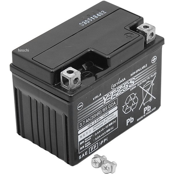 GSユアサ MFバッテリー 制御弁型 12V（液入り充電済）13年-15年 ホンダ グロム13年-15年 ホンダ MSX125形式:YTZ5S電圧:12V10時間率容量:3.5A最大外形寸法:長さ114mm×幅71mm×高さ86mm端子形状...