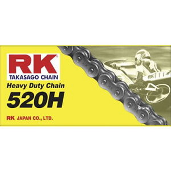 アールケー RK チェーン 520H RK-M ノンシール ヘビーデューティー ナチュラル 120L520H-120楽天 JP店