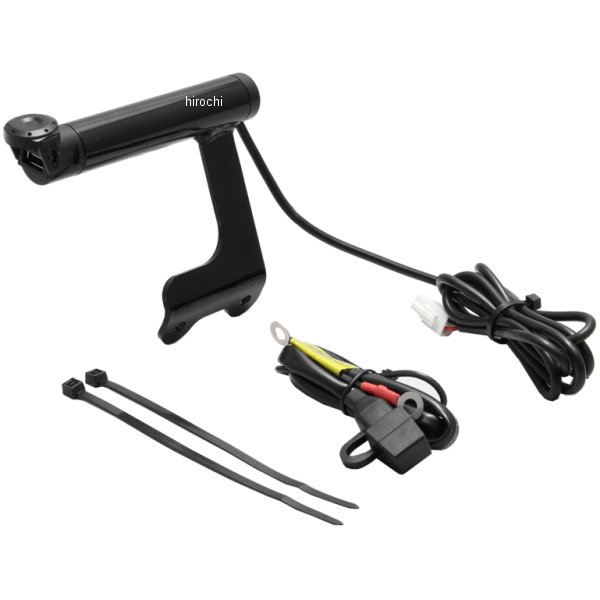 ハリケーン クランプバー USB電源付き18年-21年 ヤマハ XSR700 ABS型式:RM22Jバー外径φ22.2mm 長さ100mmトップブリッジの割締めボルトに取付けUSB電源/樹脂キャップ付きブラックバークランプ式のモバイル＆ドリ...