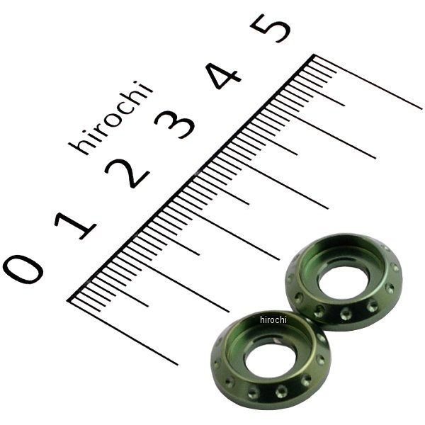 ポッシュ POSH マシンドワッシャー NASAタイプM6用カラー:ライトグリーン入数:2個入サイズ:外径:約15mm/厚み:3.5mm004186-18楽天 JP店　