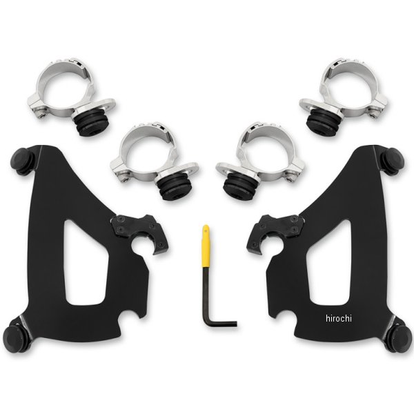 メンフィスシェード Memphis Shades ブレットフェアリング用取付金具16年-24年 Indian Scout Sixty 15年-24年 Indian Scout ブレットフェアリング取付用ロック付きMEB2026楽天 JP店　