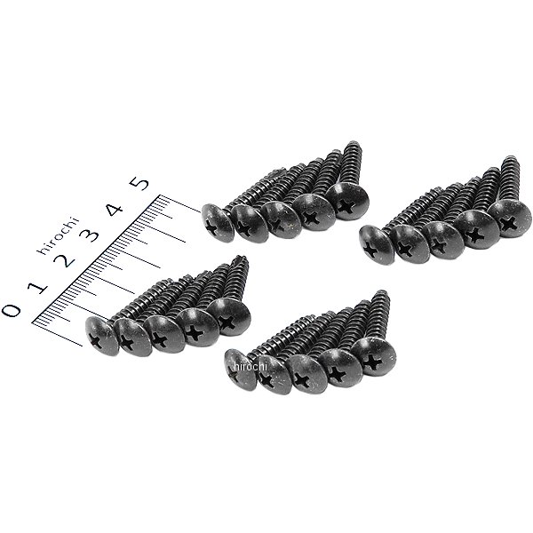 NTB タッピングスクリュー 20個入りトゥデイ（AF61、AF67）サイズ:5mm×25mmヘッド形状:(+)トラス頭色:黒先端形状:切リ刃先純正互換品番93903-2558097707-50025TSU-04-20楽天 JP店　