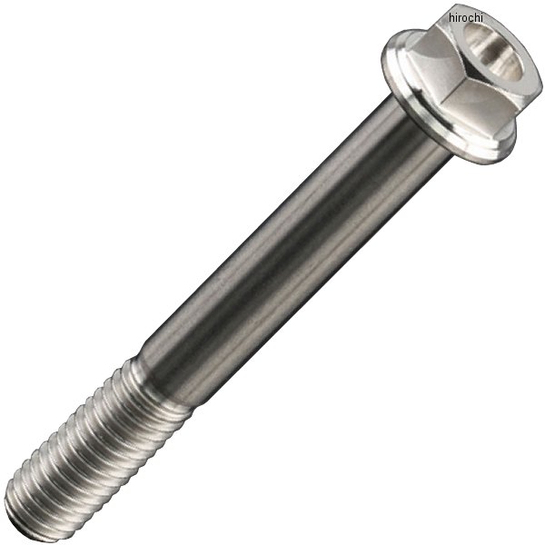 ジータ ZETA チタンフランジボルト汎用タイプ:スタンダード【サイズ】・d:M6 P=1.0・S:8mm・Dc:11mm・K:5.3mm・b:18mm・L:45mm入数:1本入りワイヤリング穴:無し素材:チタン合金 Ti-6AL-4VZT...