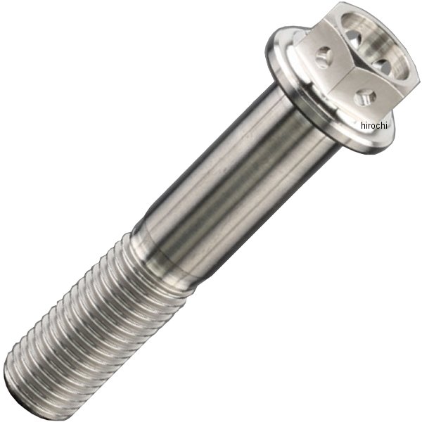 ジータ ZETA チタンフランジボルト汎用タイプ:スタンダード【サイズ】・d:M10 P=1.25・S:12mm・Dc:17mm・K:8.2mm・b:26mm・L:50mm入数:1本入りワイヤリング穴:有り素材:チタン合金 Ti-6AL-4...