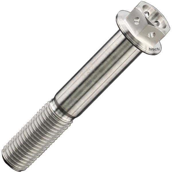 ジータ ZETA チタンフランジボルト汎用タイプ:スタンダード【サイズ】・d:M10 P=1.25・S:12mm・Dc:17mm・K:8.2mm・b:26mm・L:60mm入数:1本入りワイヤリング穴:有り素材:チタン合金 Ti-6AL-4...