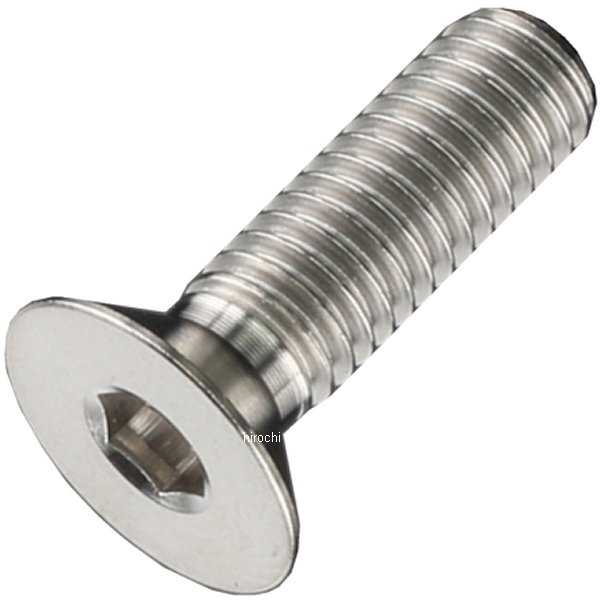 ジータ ZETA チタンフラットヘッドボルト【サイズ】・d:M6 P=1.0・S:4mm・Dc:12mm・K:3.3mm・L:20mm入数:1本入りZT09-6201楽天 JP店