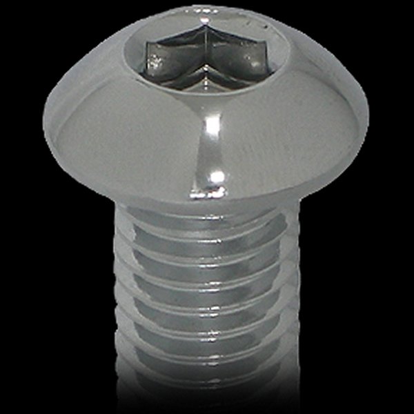 ボルトサイズ:1/4-20×1インチスチール(グレード5)ネジx1本この商品の強度区分はグレード5です。適切な強度区分に従ってご利用下さい。装飾を目的とした厚手のクローム処理がネジ山にも施されております。雌ネジに合わない場合は、ダイス等でネ...