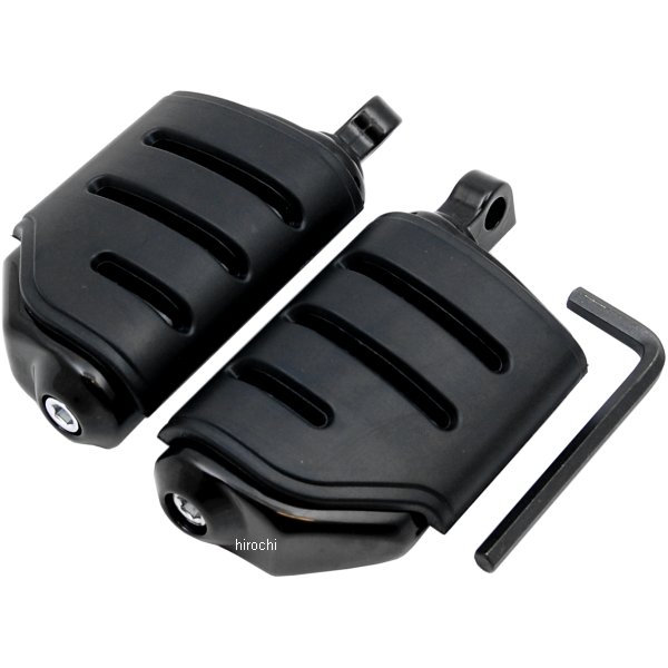 クリアキン Kuryakyn フットペグ トライデント ISO 黒 デューリー通常のオス型マウントスタイルのフットペグ装着車（ただし、07年-10年 XL883L、07年以降 XL883N、XL1200N、XL1200V、XL1200X、1...