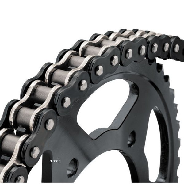 バイクマスター BikeMaster チェーン O-リング 530BMOR 120リンク 黒/クローム・日本製。・Oリングチェーンは高い耐久性を提供します。・コンピュータ分析で最適化された部品設計は、より高い引張強度を提供します。・特別に管...