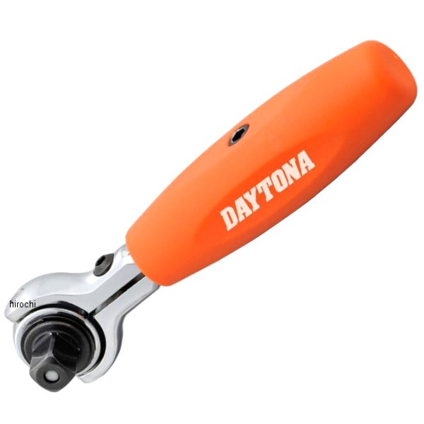デイトナ スイベルラチェット 2スタイルグリップ 3/8カラー:クロームメッキ仕上げ/オレンジ樹脂グリップ素材:クロームバナジウム鋼サイズ:全長130mm・グリップ径(最太部)約27mm差込角:3/8インチ(9.5mm)角重量:142g※ト...