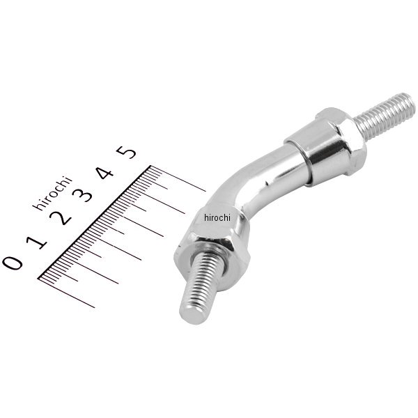 オプションミラーステーです。汎用タイプ:ショート(50mm)左右共通1本販売取付部ボルト径:8mm P1.0(正ネジ)ステー:φ12スチール製メッキ675-1400900楽天 JP店　