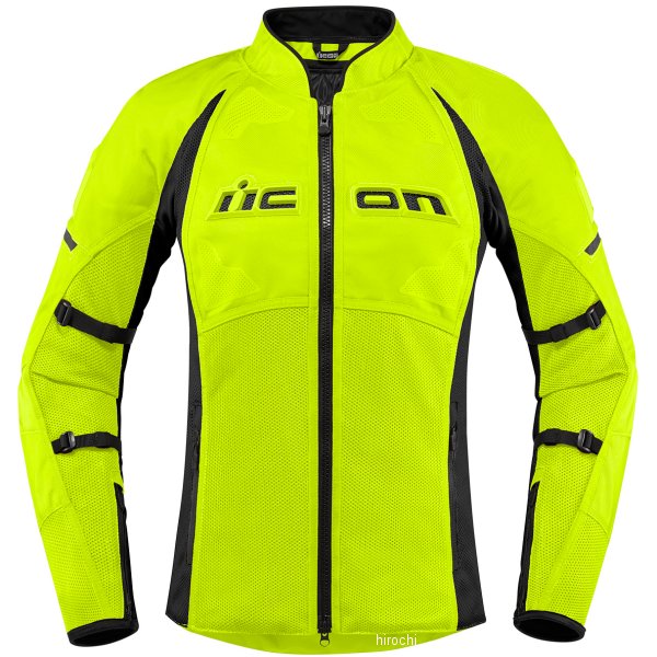 アイコン ICON ジャケット CONTRA2 レディースサイズ:Mカラー:ハイビズ標準装備プロテクター:肩、肘、背中【素材】ボリスティックナイロン【特徴】ICONスポーツフィット。D3Oプロテクター（肩、肘、背中）装備。EN1621-2:...