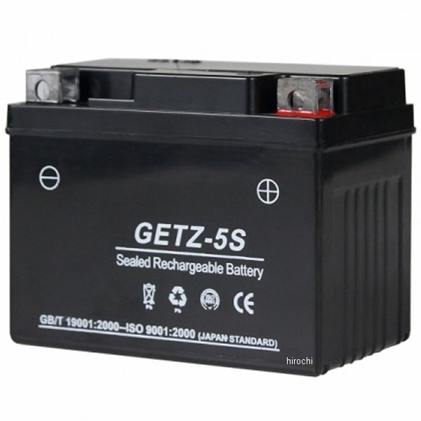 NBS バイクパーツセンター GELバッテリーGETZ-5S（YTZ5S互換）【特徴】ISO9001取得（国際品質保証）・CE規格取得・PL保険付（生産者賠償責任保険）液タイプのものに比べ自然放電が少なく長持ちします。1231楽天 JP店　