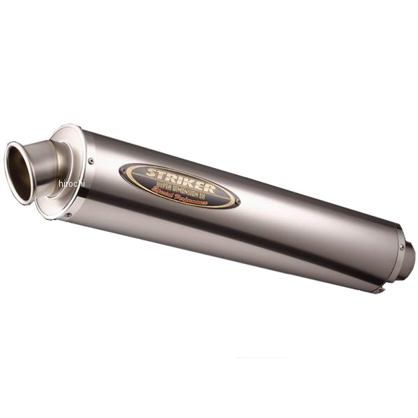 ストライカー STRIKER リペア サイレンサー チタンシリーズ用 φ60.5/φ100/480mm セミレーシング汎用サイレンサーカラー:チタンミラーフィニッシュセミレーシングチタンセパレーター/チタンテールピース仕様0S7TT-M楽天...